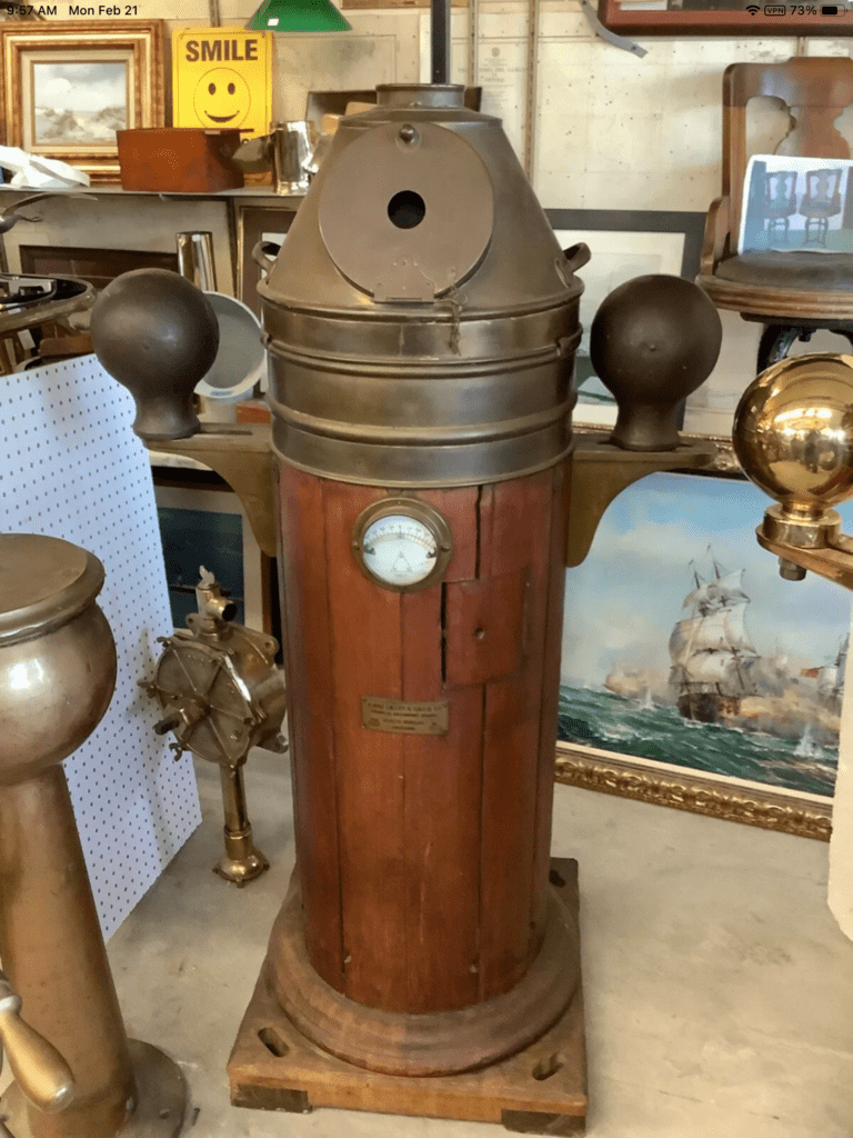 Victorian Ships Binnacle - Original Patina • Antiques of the Sea